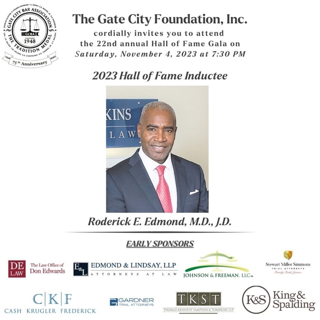 2023 Hall of Fame Gala - Gate City Bar Association | Atlanta Georgia